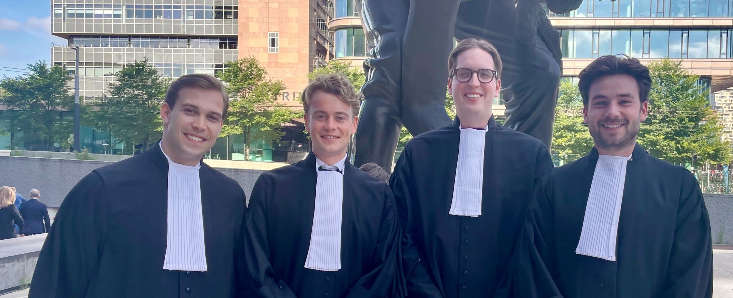 Beëdiging Koen, Fitz, Joris en Tijmen - Stek Lawyers